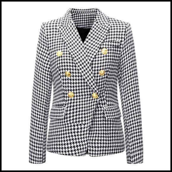 Jackets & Coats | Vintage Double Breasted Slim Fit Blazer Jacket Hand ...